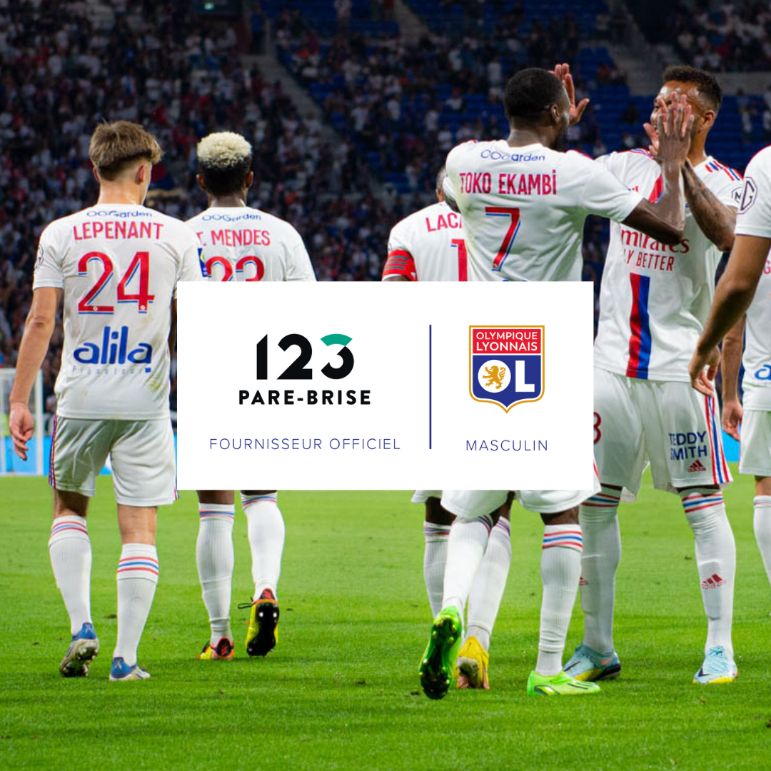 123 Pare-Brise, nouveau fournisseur officiel de l'olympique lyonnais